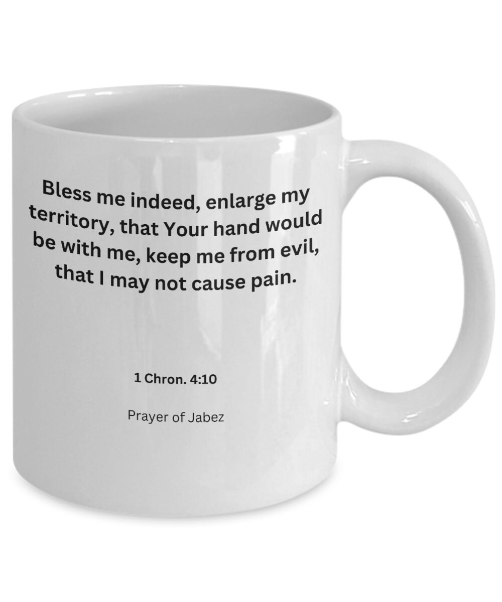 Prayer of Jabez, Bible Verse, Christian Mug, Prayer of Jabez Mug ...