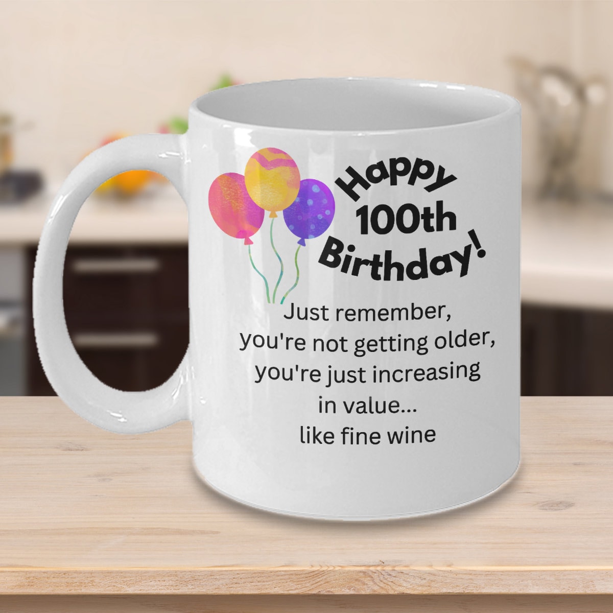 100th Birthday Mug, 100th Birthday, Happy 100th Birthday, 100 Years Old ...