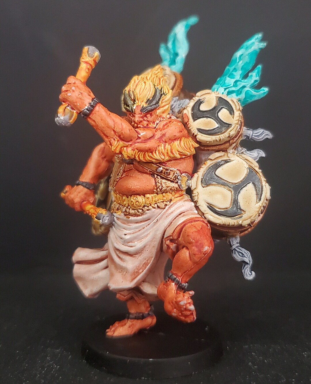 Raijin Rising Sun Hand Painted Acrylic - Etsy