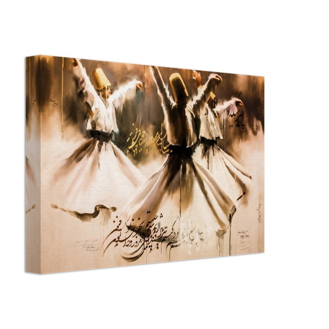 Persian Rumi, Wall Art, Sufi Art, Digital Painting Wall Art ...