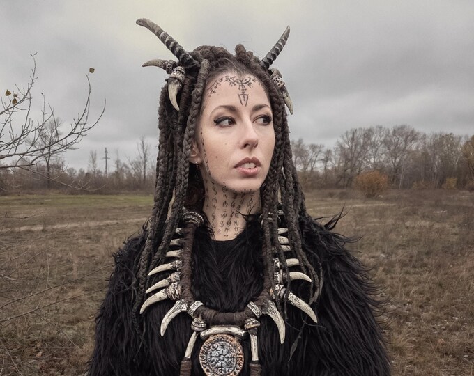 Black Drag Queen Crown Drag Queen Headpiece Chain Veil Evil King Crown ...