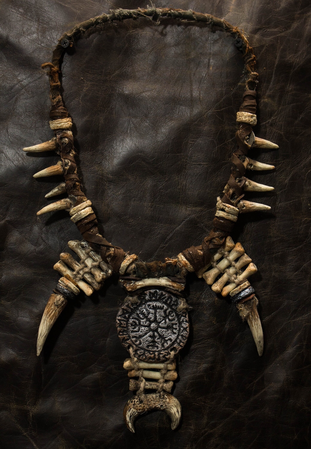 Neck Ornament With Bones and Fangs. - Etsy