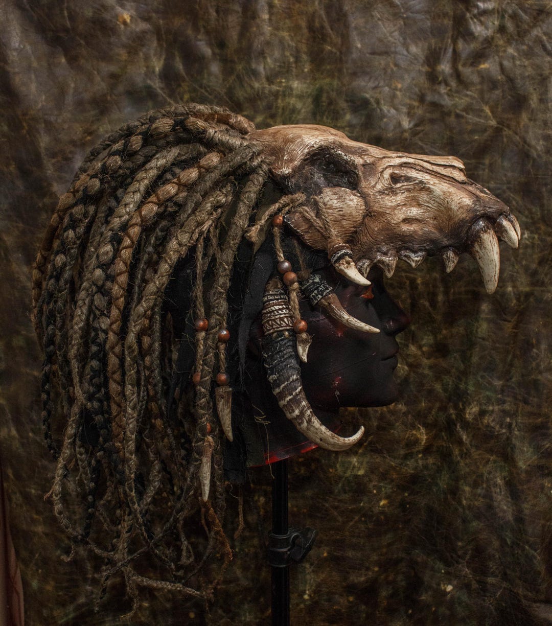 Pagan Headdress for Druid | Shaman Costume Head Adornment | Handmade ...