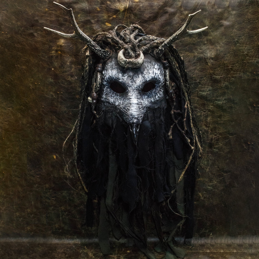 Ickle on the Head Owl Skull Mask | Ethnic Jewelry Horror Lover Gift ...