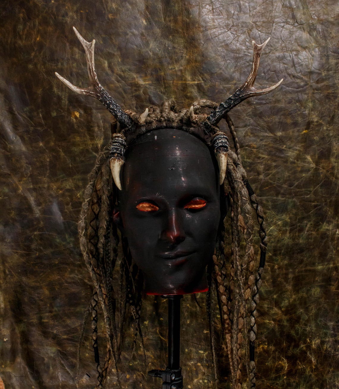 Pagan Headdress With Horns | Handmade Tribal Jewelry | Ethnic Head ...