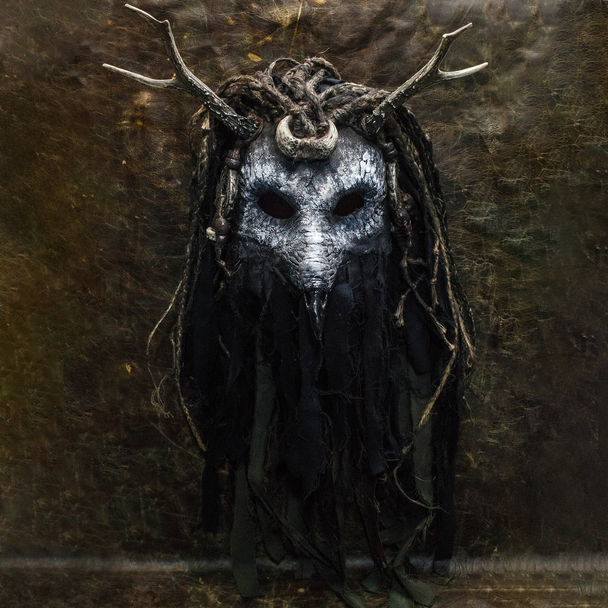 Pagan Headdress With Horns | Shaman Costume Accessory | LARP Head ...