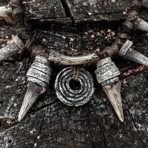 Shaman Necklace | Gothic Neck Jewelry | LARP Costume Accessory | Post ...