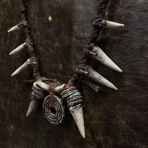 Shaman Necklace | Gothic Neck Jewelry | LARP Costume Accessory | Post ...