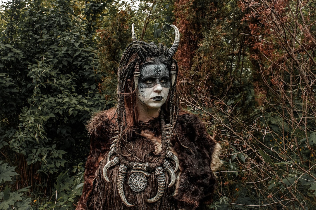 Shaman Costume Larp Products | Handmade Headband With Horns | Tribal ...