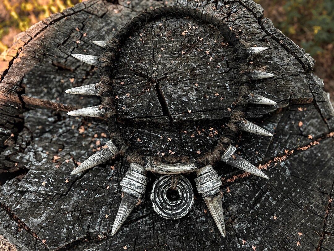 Shaman Necklace | Gothic Neck Jewelry | LARP Costume Accessory | Post ...