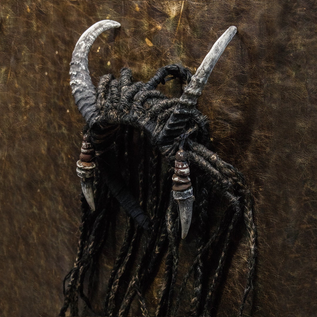 Handmade Shaman Headband Bone Jewelry Accessory Tribal Style Horns ...