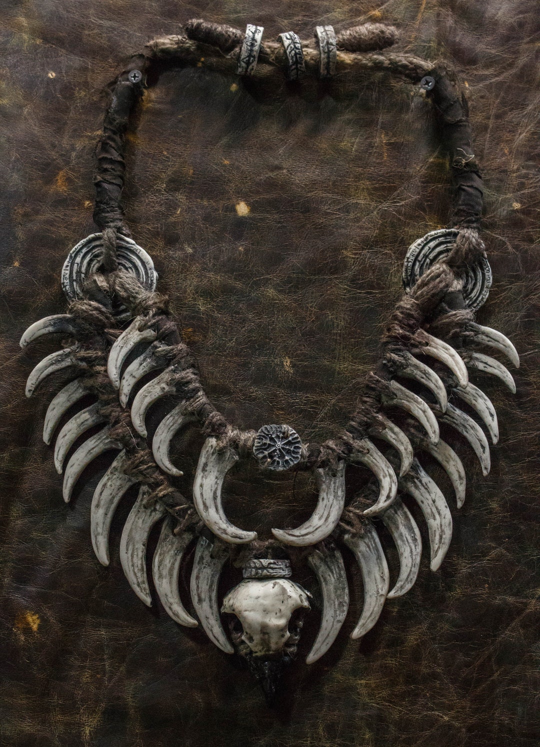 Conquest of Mythodea Necklace | Shaman Costume Jewelry | Bird Skull ...