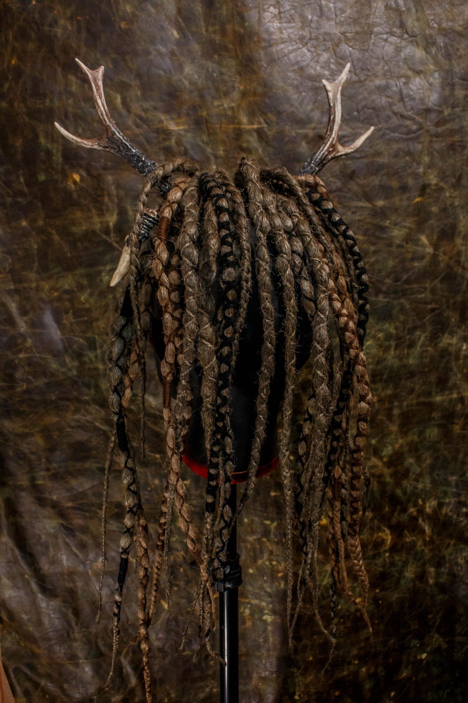 Pagan Headdress With Horns | Handmade Tribal Jewelry | Ethnic Head ...