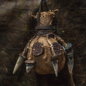 LARP Tribal Accessories Set | Amulets Fangs Claws | Bohemian Style Gift ...