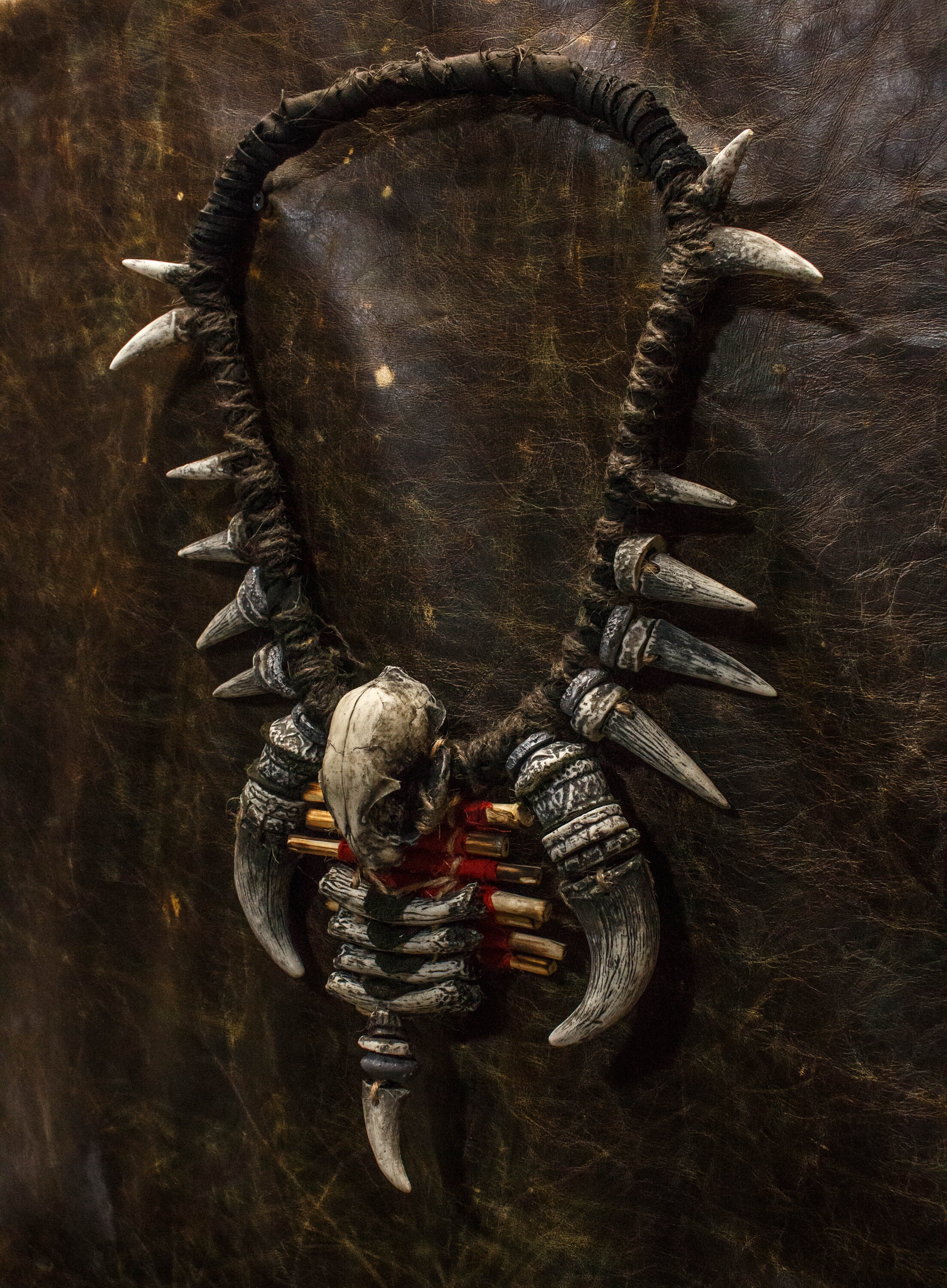 Handmade Bone Necklace | Shaman Costume Jewelry | LARP Fantasy ...
