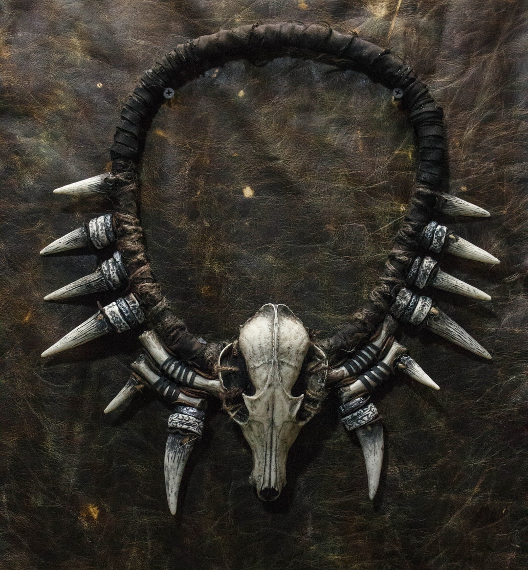 Fox Skull Jewelry Post-apocalyptic Shaman Necklace Cinema Costume ...