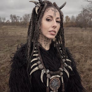 Shaman Costume Larp Products | Handmade Headband With Horns | Tribal ...