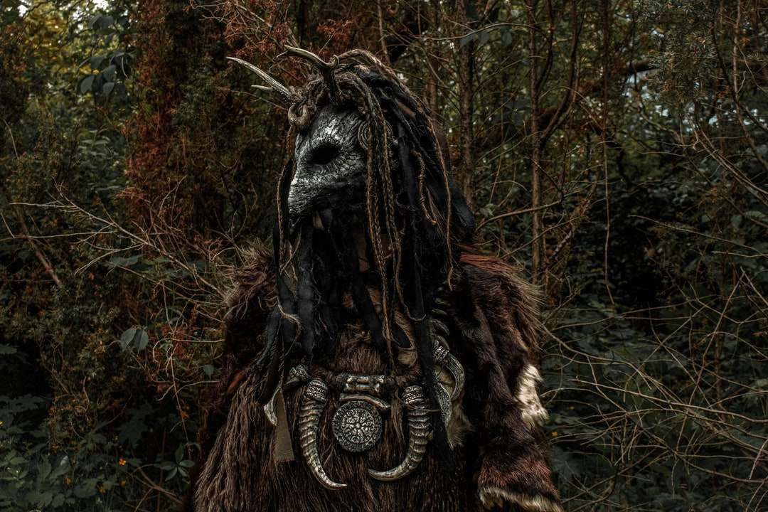 Shaman Costume Horns Head Adornment | Owl Skull Mask | Fangs Horror ...