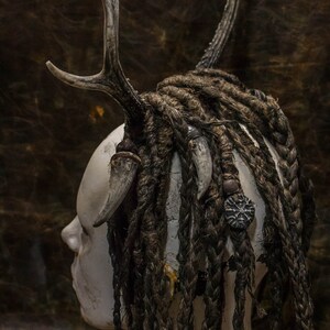 Pagan Headdress With Horns Handmade Tribal Jewelry Ethnic Head ...
