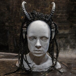 Handmade Shaman Headband | Bone Jewelry Accessory | Tribal Style Horns ...