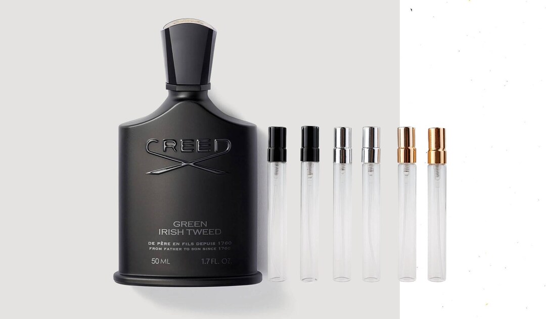 Creed Green Irish Tweed Travel Size Sample Bottles // 2ml 3ml 5ml ...