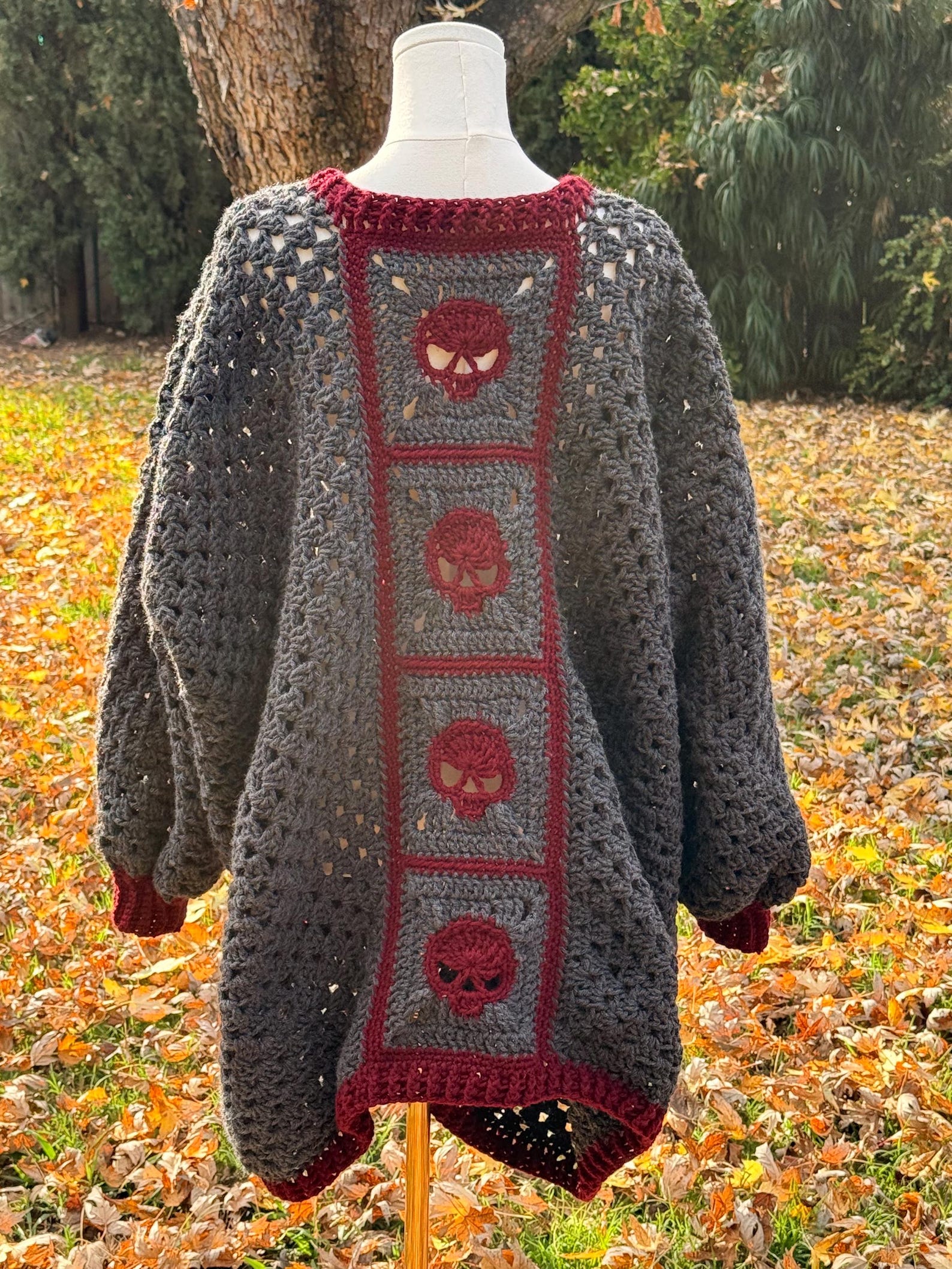 Skull Hexagon Cardigan - Made to Order - Etsy
