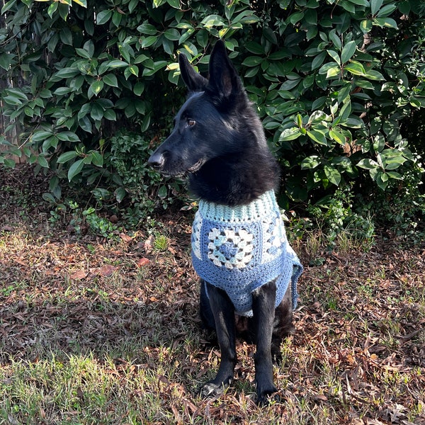 Granny Square Dog Sweater Pattern - Etsy