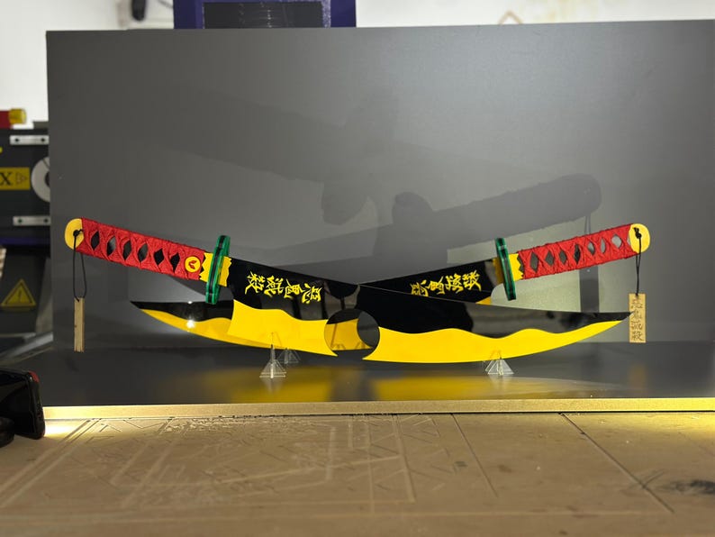 Uzui Tengen Katanas Laser Cut File - Etsy