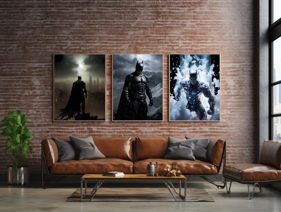 Digital Wall Art, Iconic Gotham Characters, Fans Batman Joker Catwoman ...