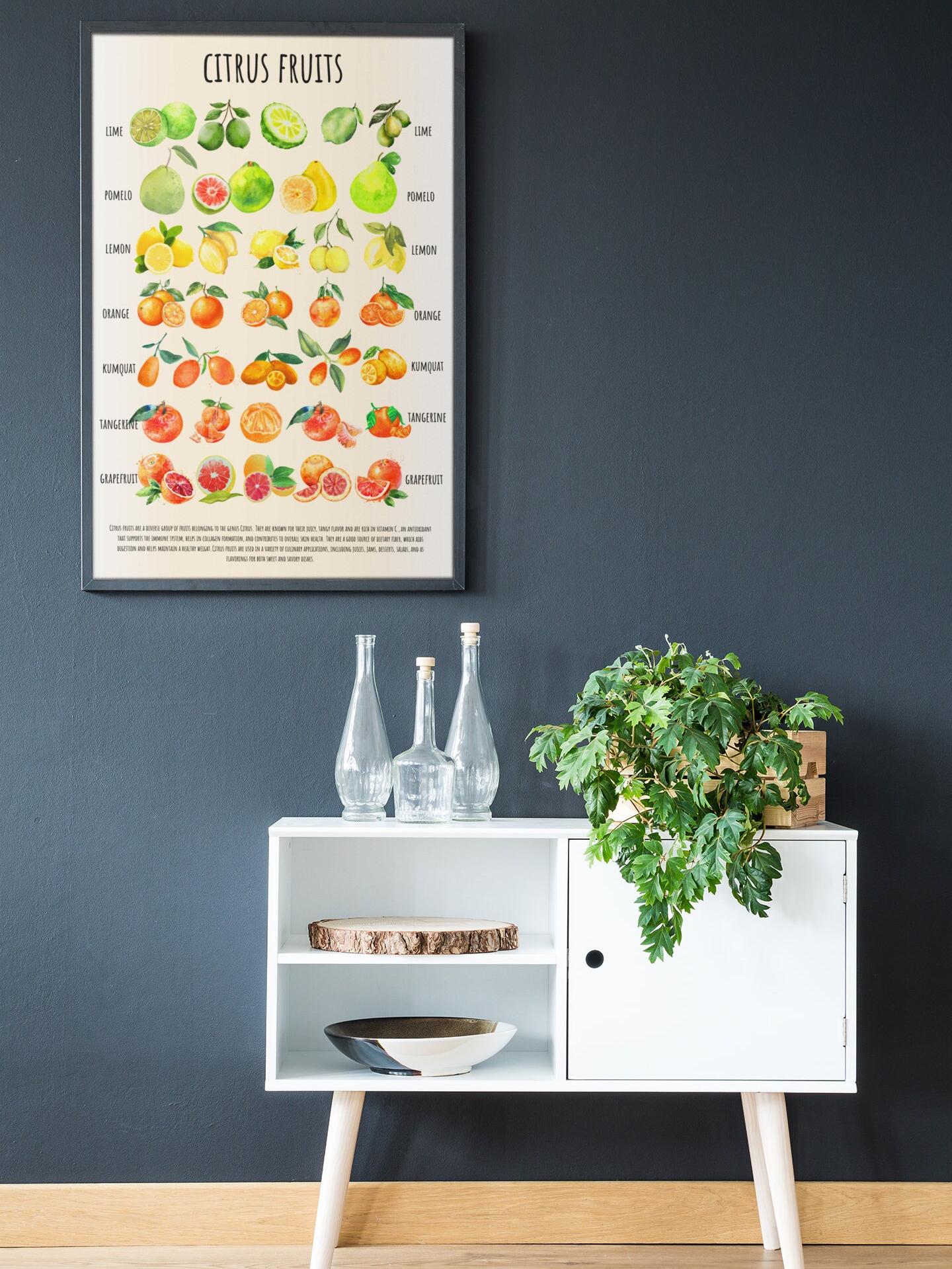 Citrus Fruits, Large Printable Art, Downloadable Prints, Digital ...