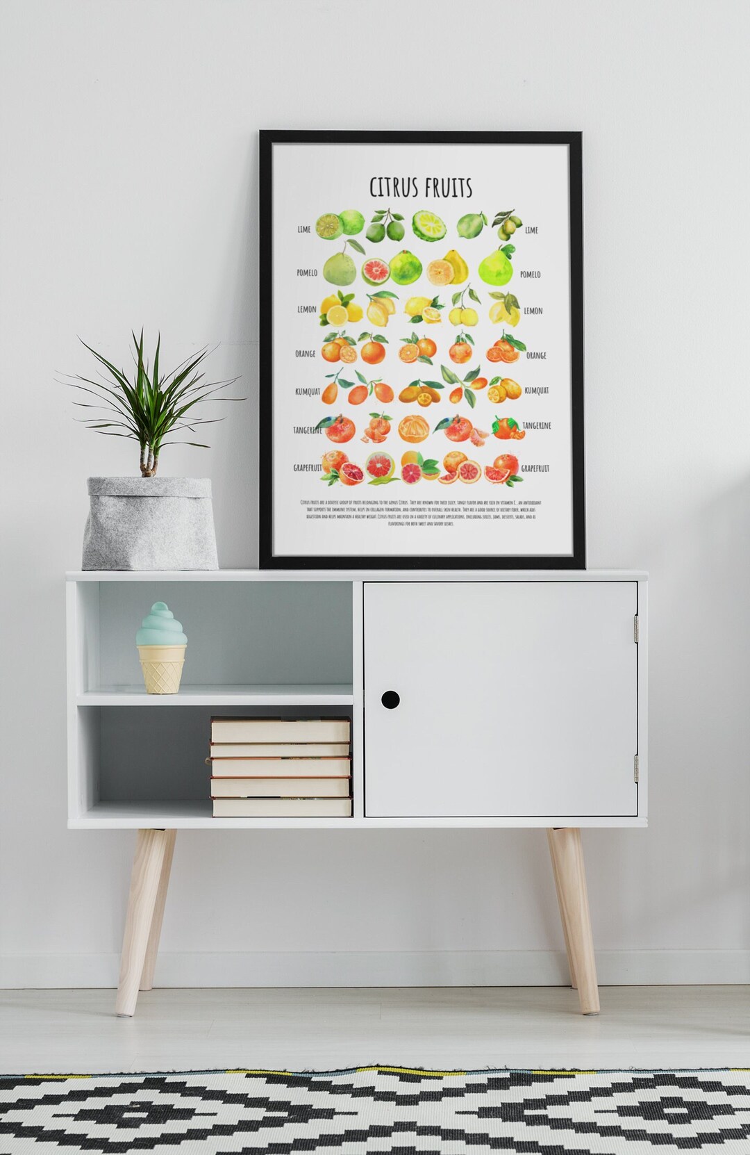 Citrus Fruits, Large Printable Art, Downloadable Prints, Digital ...