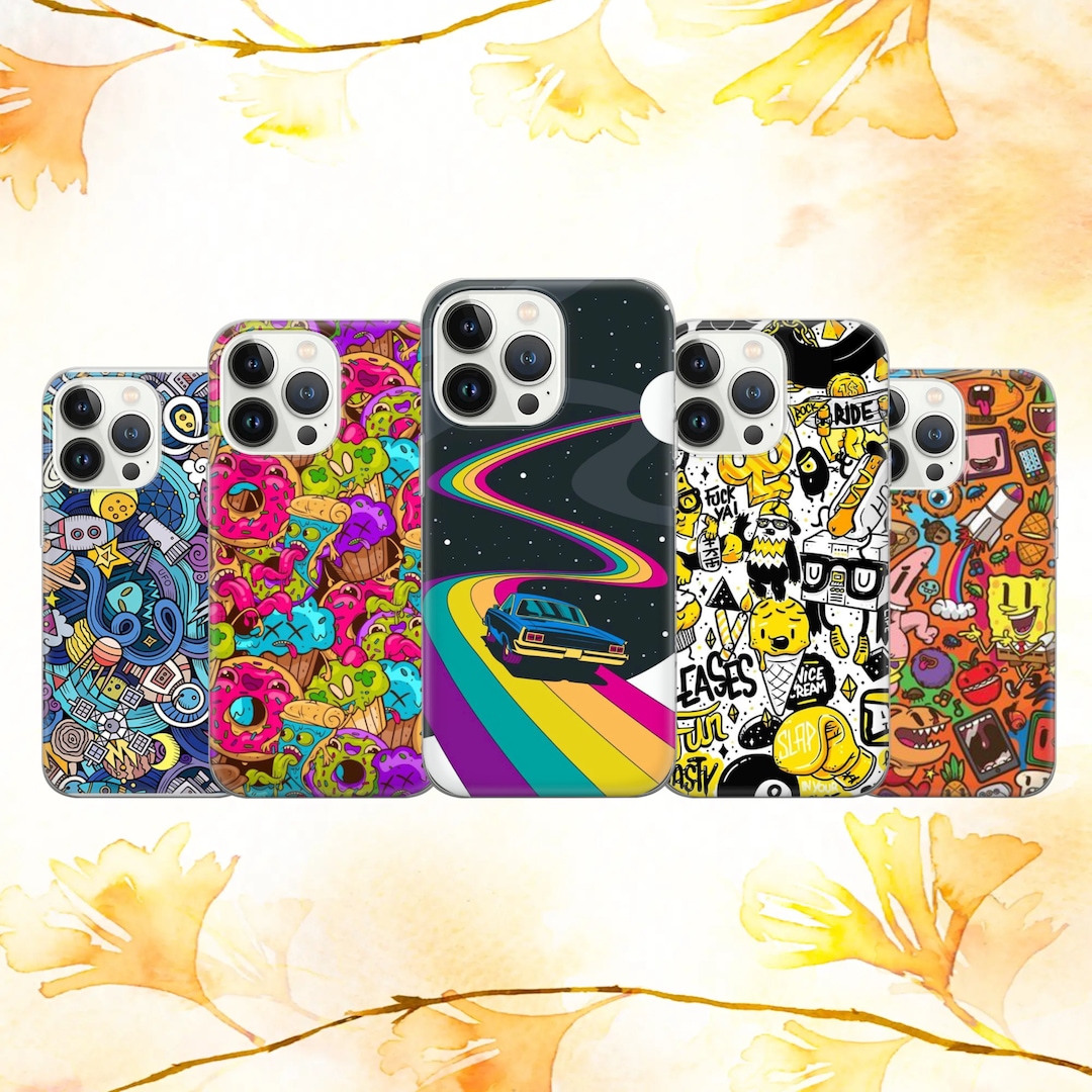 Graffiti Phone Case Street Art Cover for Iphone15pro Max, 14, 13, 12, 11, Samsung Galaxy S24 ...
