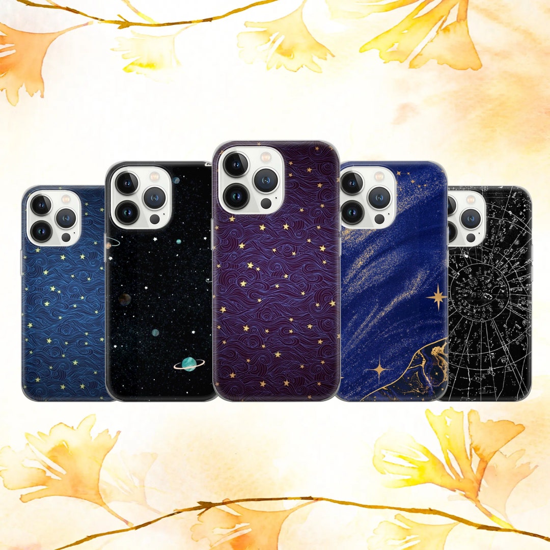Planet Phone Case Moon Star Cover Fit for iPhone 15 Pro Max, 14 Plus ...
