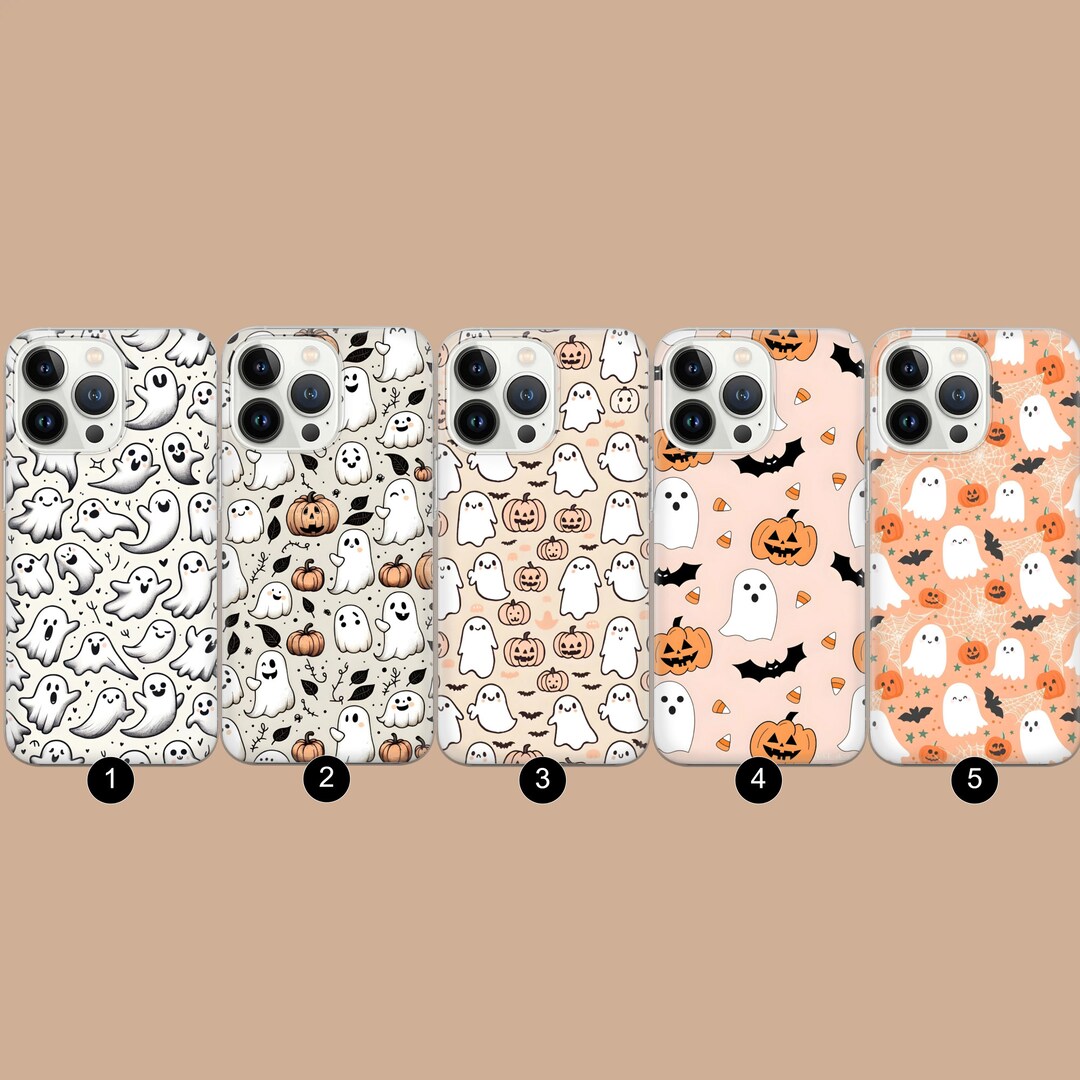 Halloween Spooky Phone Case Aesthetic Pumkin Cover Spooky Leaf iPhone ...
