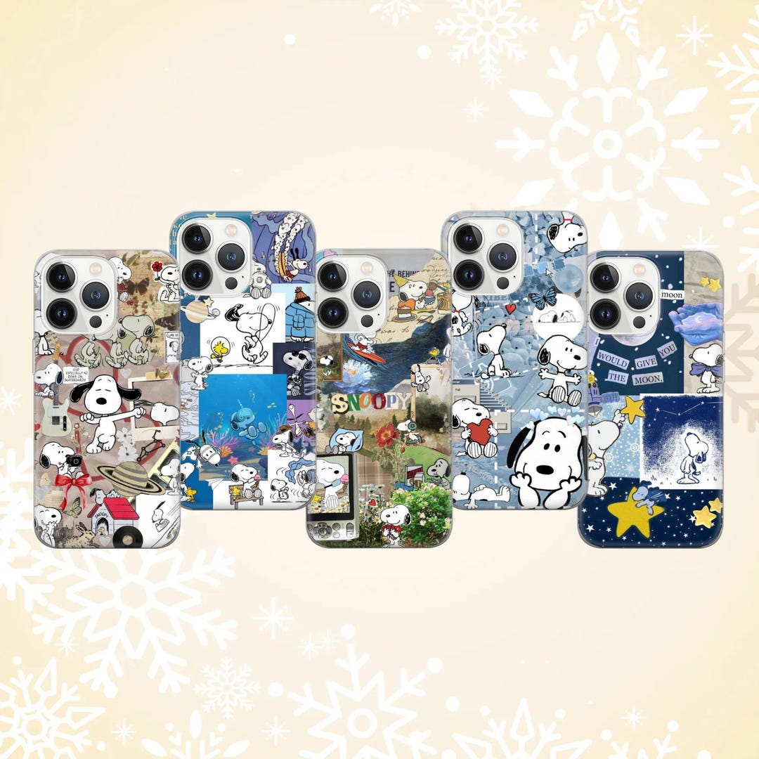 Snoopy Phone Case Phone Case Comic Strip Cover for iPhone 16 Pro, 15 ...