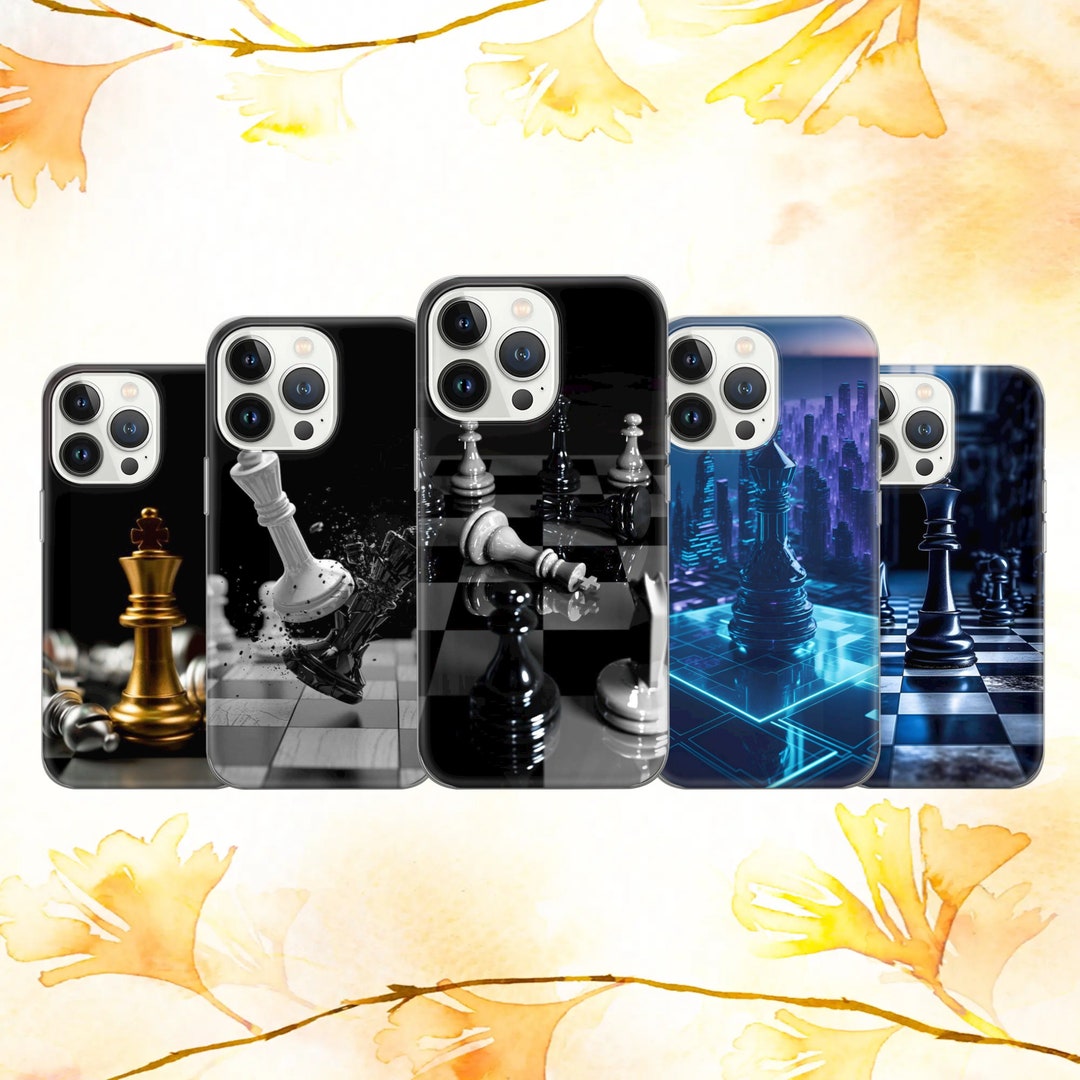 Chess Phone Case Chess Board Cover for iPhone 15 14 13 12, Samsung S23 ...