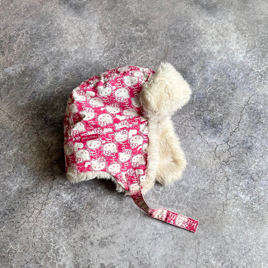 Y2K Hello Kitty Pink Lil Peep Trapper Hat Ushanka Fuzzy - Etsy