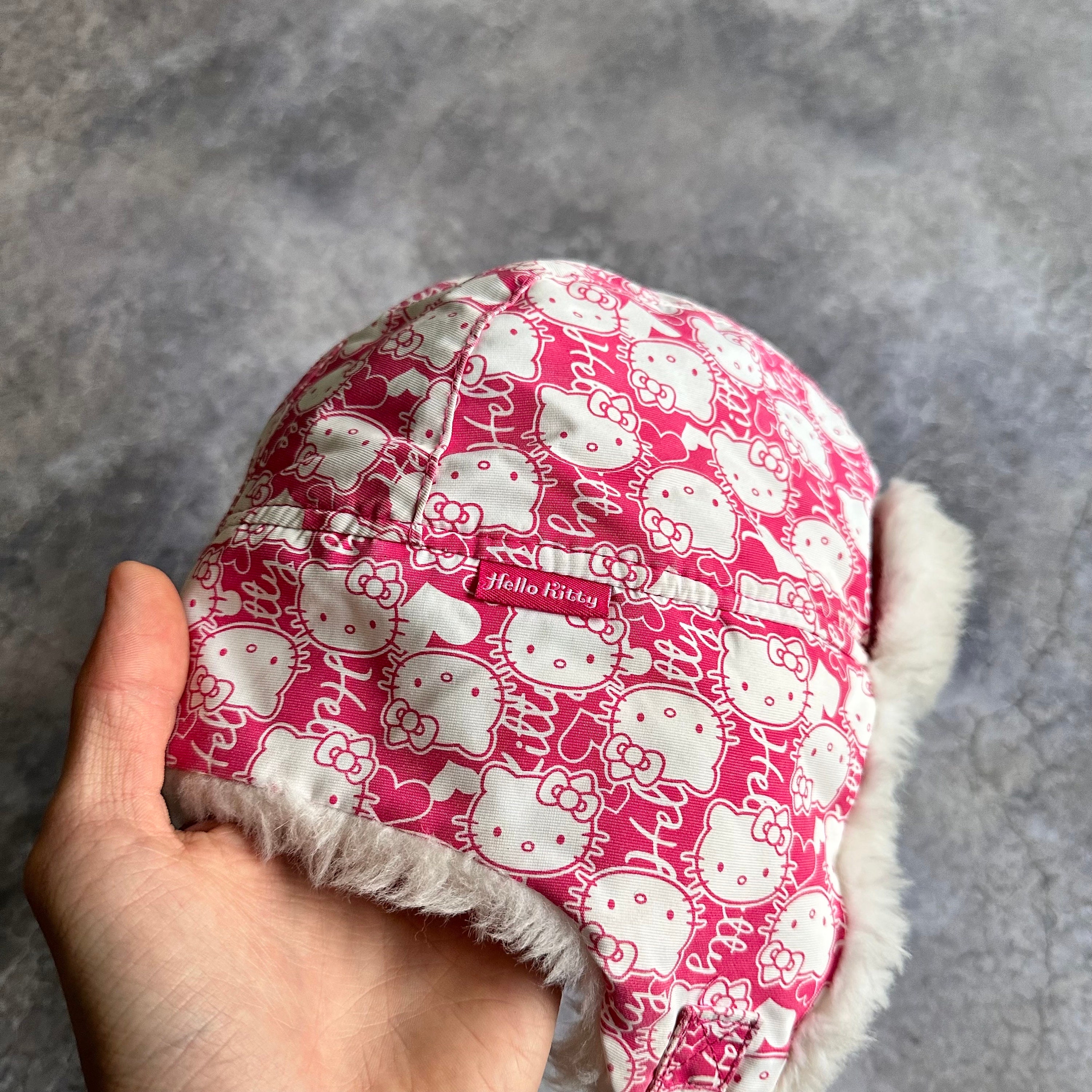 Y2K Hello Kitty Pink Lil Peep Trapper Hat Ushanka Fuzzy - Etsy