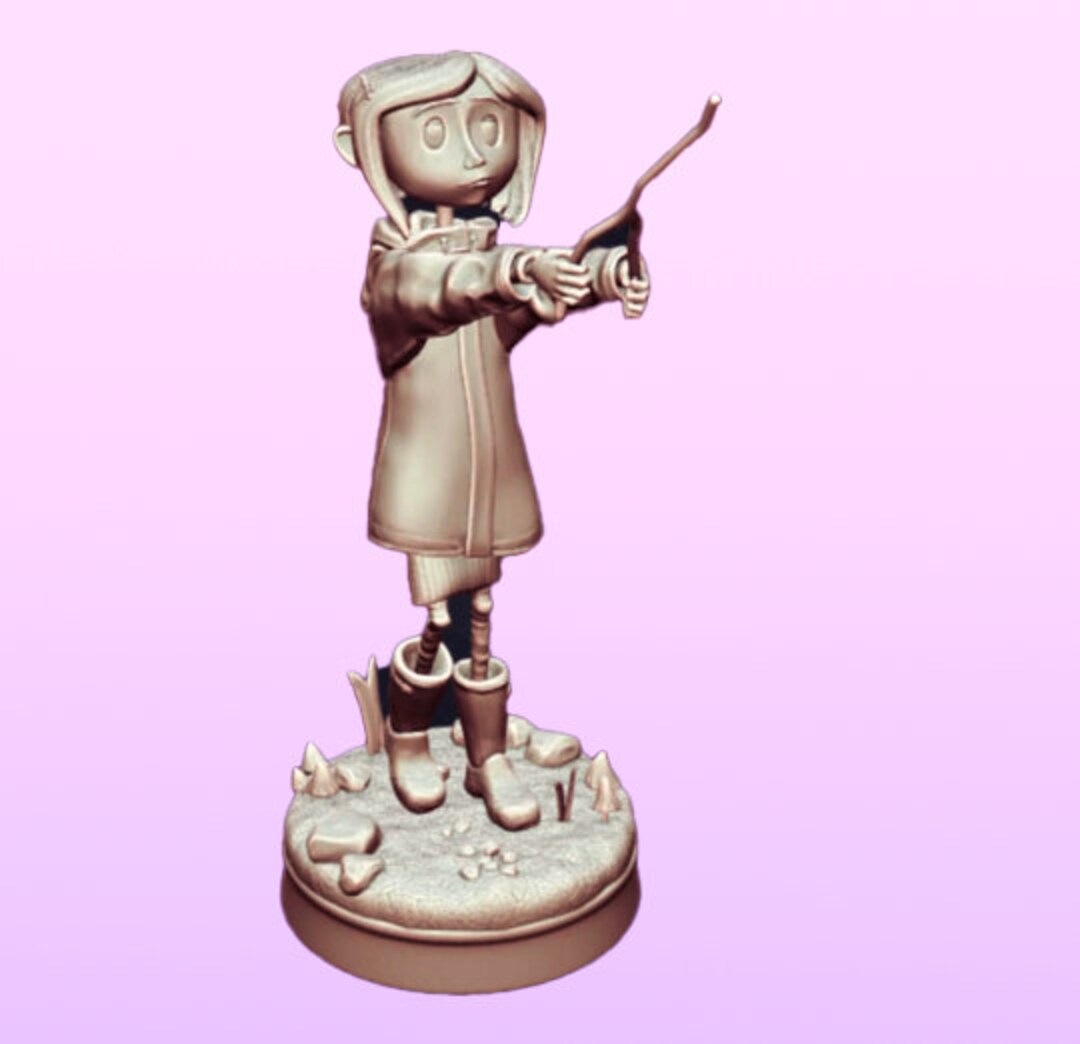 Coraline 3D Model Coraline Action Figure - Etsy