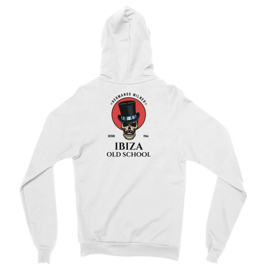 Old School Ibiza Gentleman Skull Zip Hoodie Hermanos Milner - Etsy