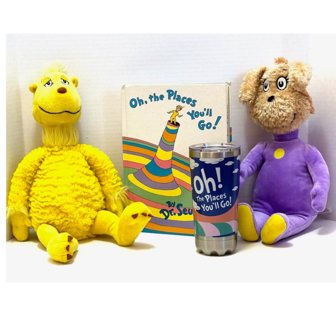 Dr Seuss Vintage Book / Stuffed Plush Toys / Tumbler Collector's Bundle ...