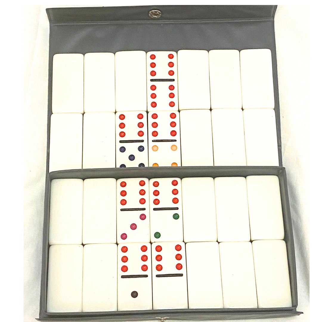 CARDINAL Dominoes Double Six - Strategy Skill Travel Game - Ivory 28 Pc ...