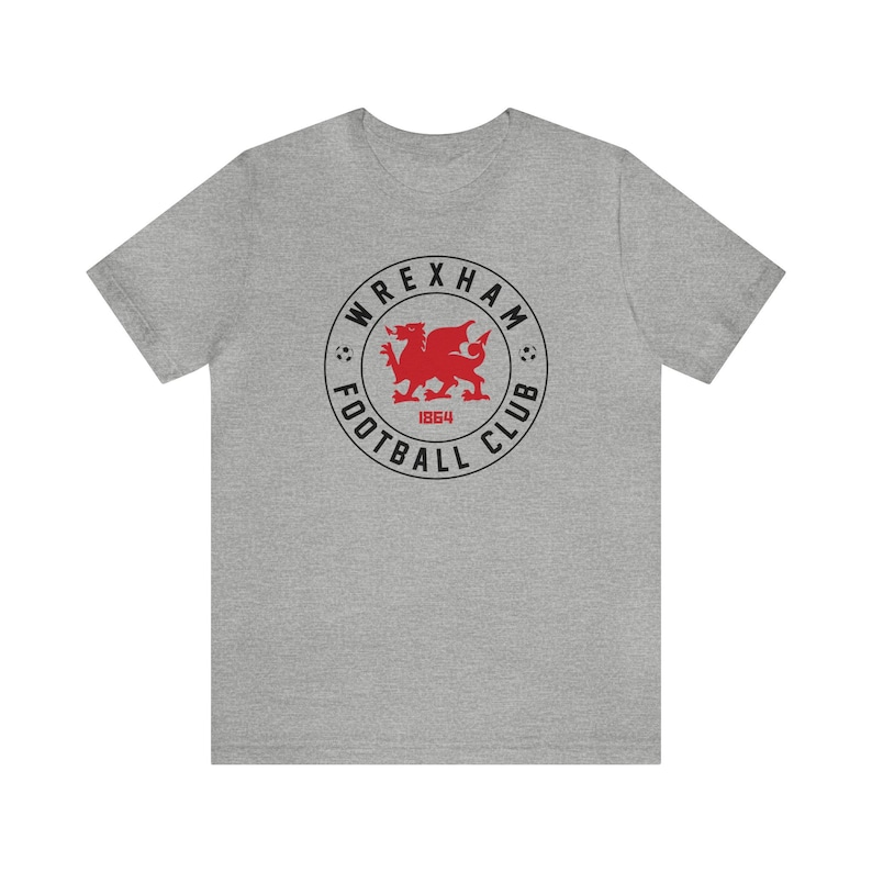 Wrexham Football Club T-shirt | Fan of Wrexham AFC Tee | Wrexham Logo T ...