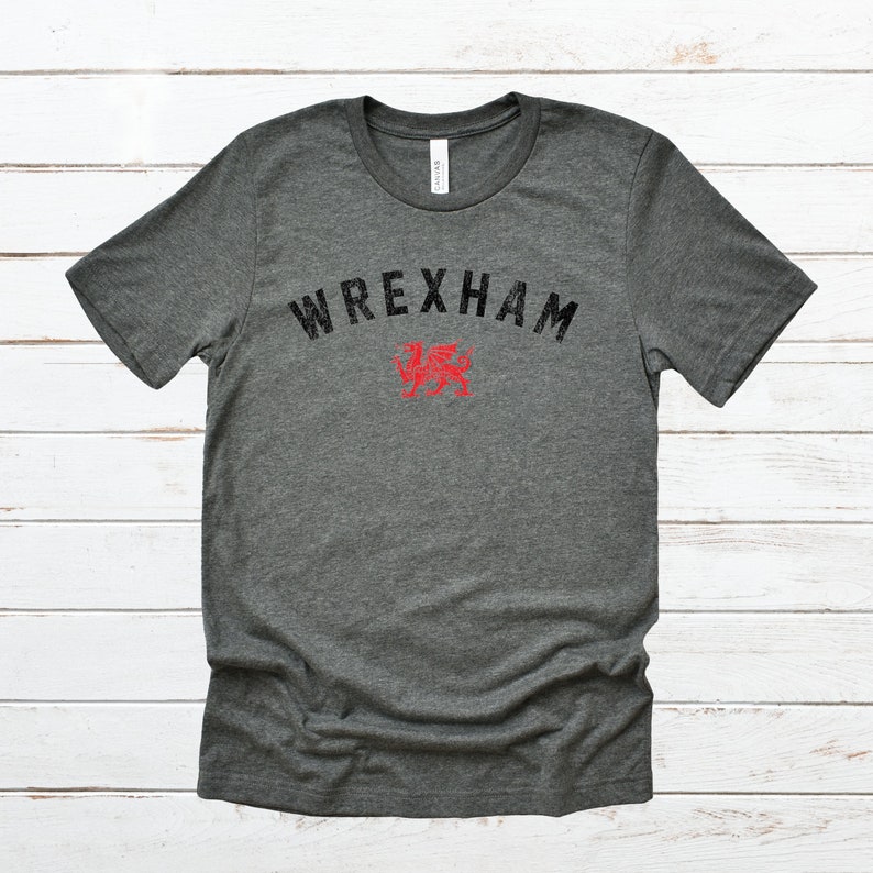 Wrexham AFC T-shirt | Fan of Wrexham Football Soccer | Wrexham AFC Tee | Wrexham Logo T-shirt ...
