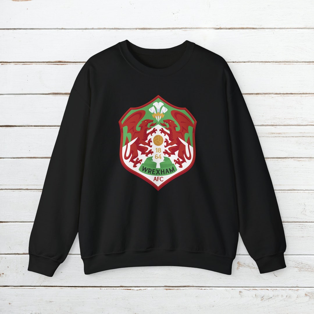 Wrexham AFC Crest Sweatshirt | Fan of Wrexham AFC Sweatshirt | Wrexham ...