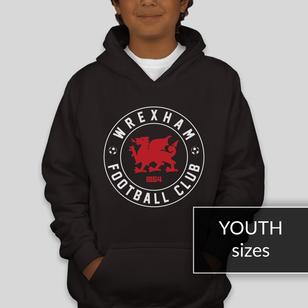 YOUTH SIZES | Wrexham AFC Hoodie | Fan of Wrexham Sweatshirt | Wrexham ...