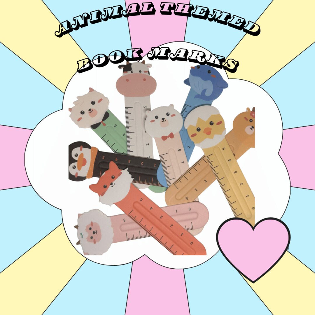 Preppy Cute Bookmark Set - Etsy