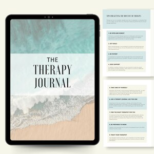 Therapy Journal Digital Download PDF Printable | Mental Health Journal ...