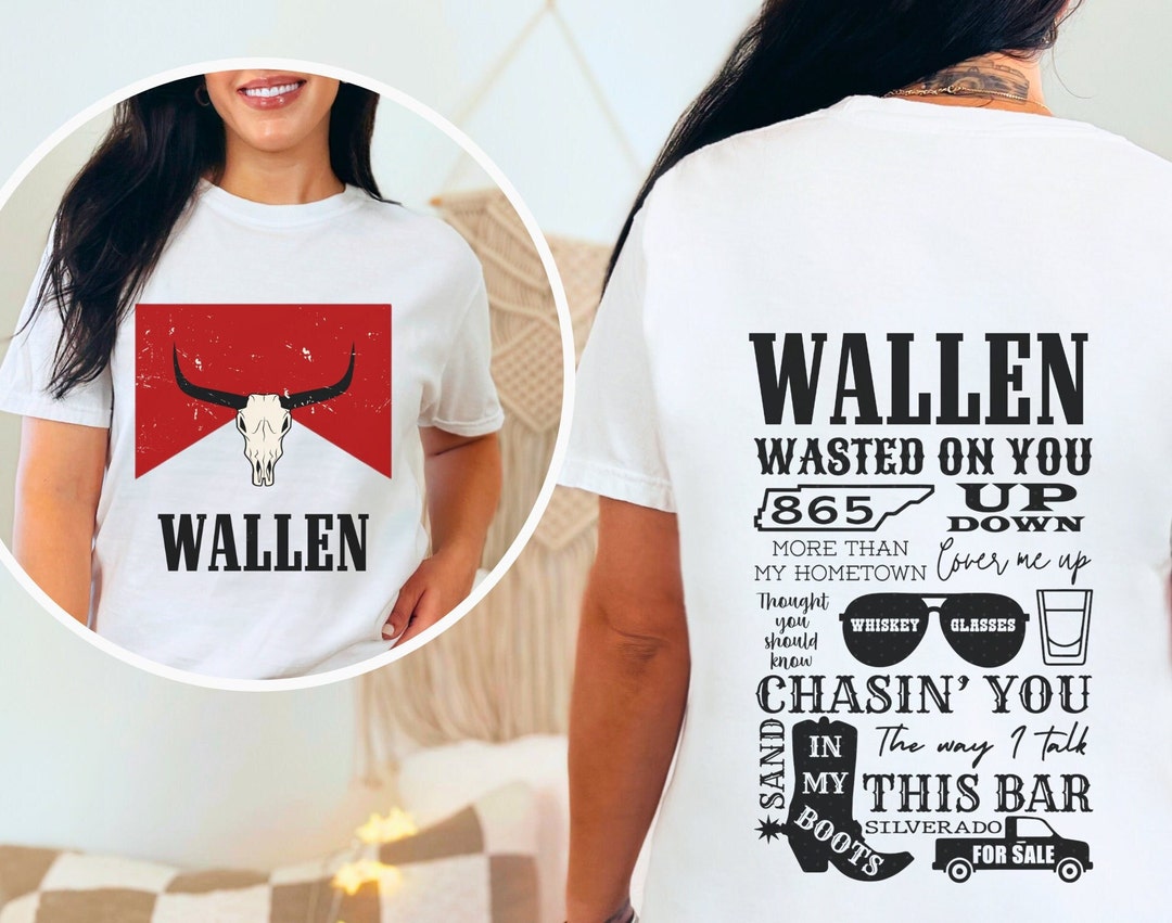 Comfort Colors Wallen Concert T Shirt, Women's Western Rodeo Style ...