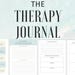 Therapy Journal Digital Download PDF Printable | Mental Health Journal ...